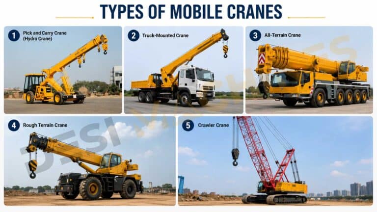 Mobile Crane: Types, Applications, and Price Guide - Desi Machines